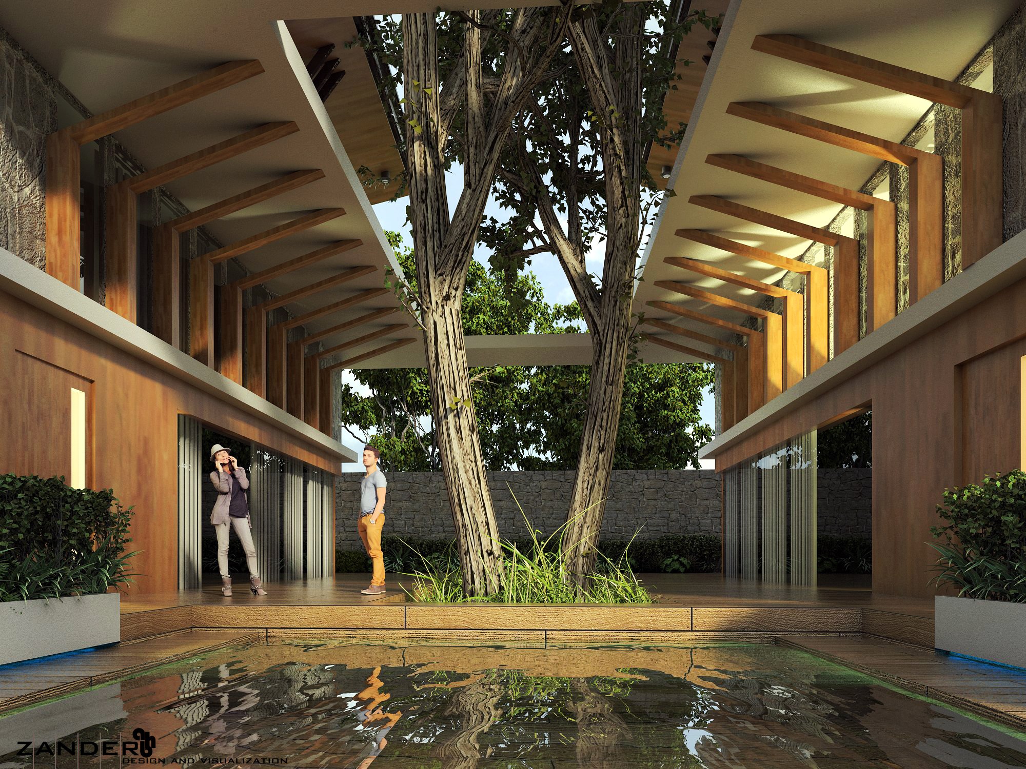 3D Archviz - PRIVATE REST HOUSE - by Alex zander hermias - #740