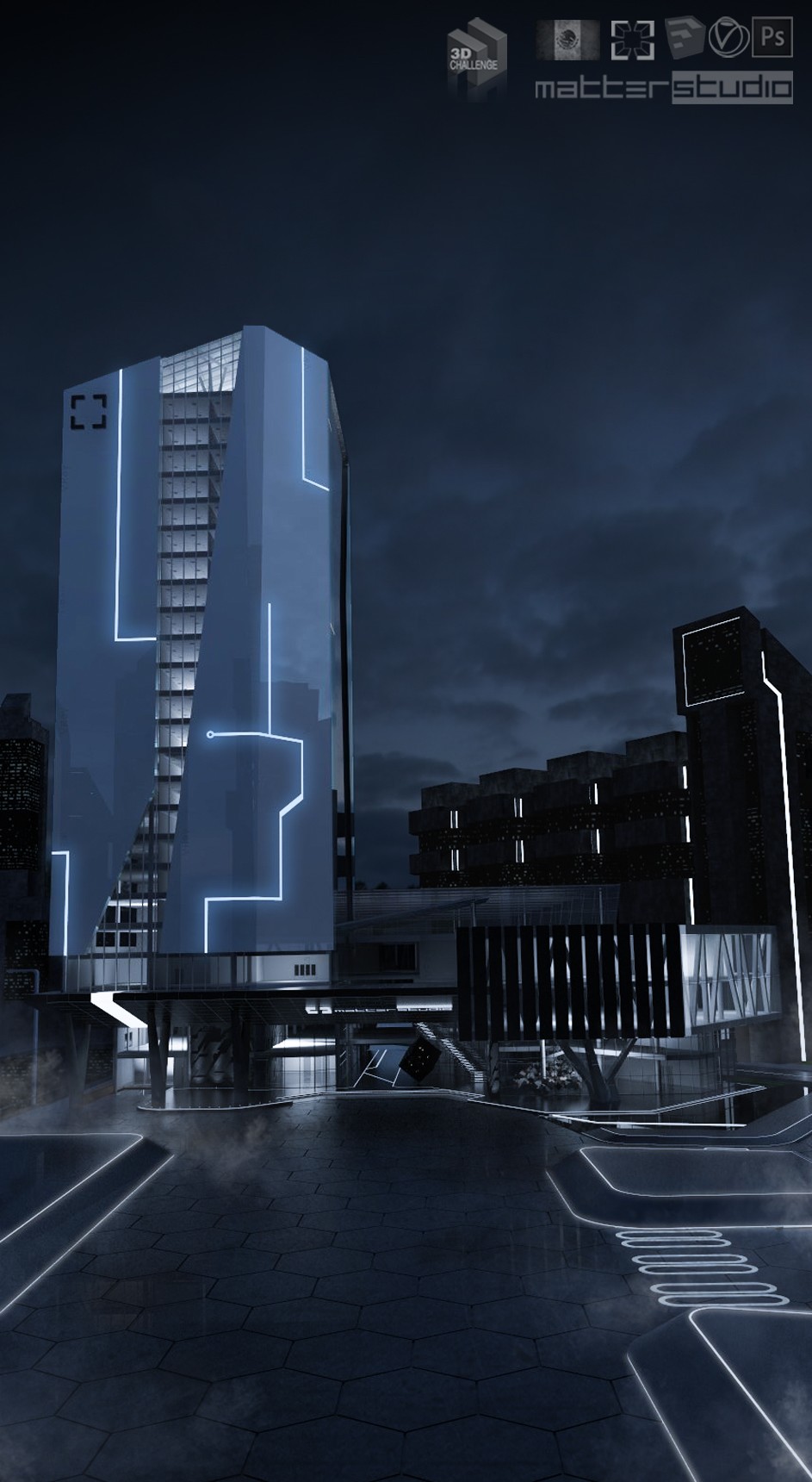 Sketchuptexture 3D Challenge - MODERN OFFICE BUILDING - Artwork 1006 ...