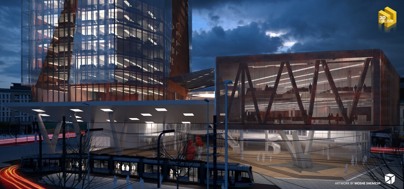 Sketchuptexture 3D Challenge - MODERN OFFICE BUILDING - Artworks