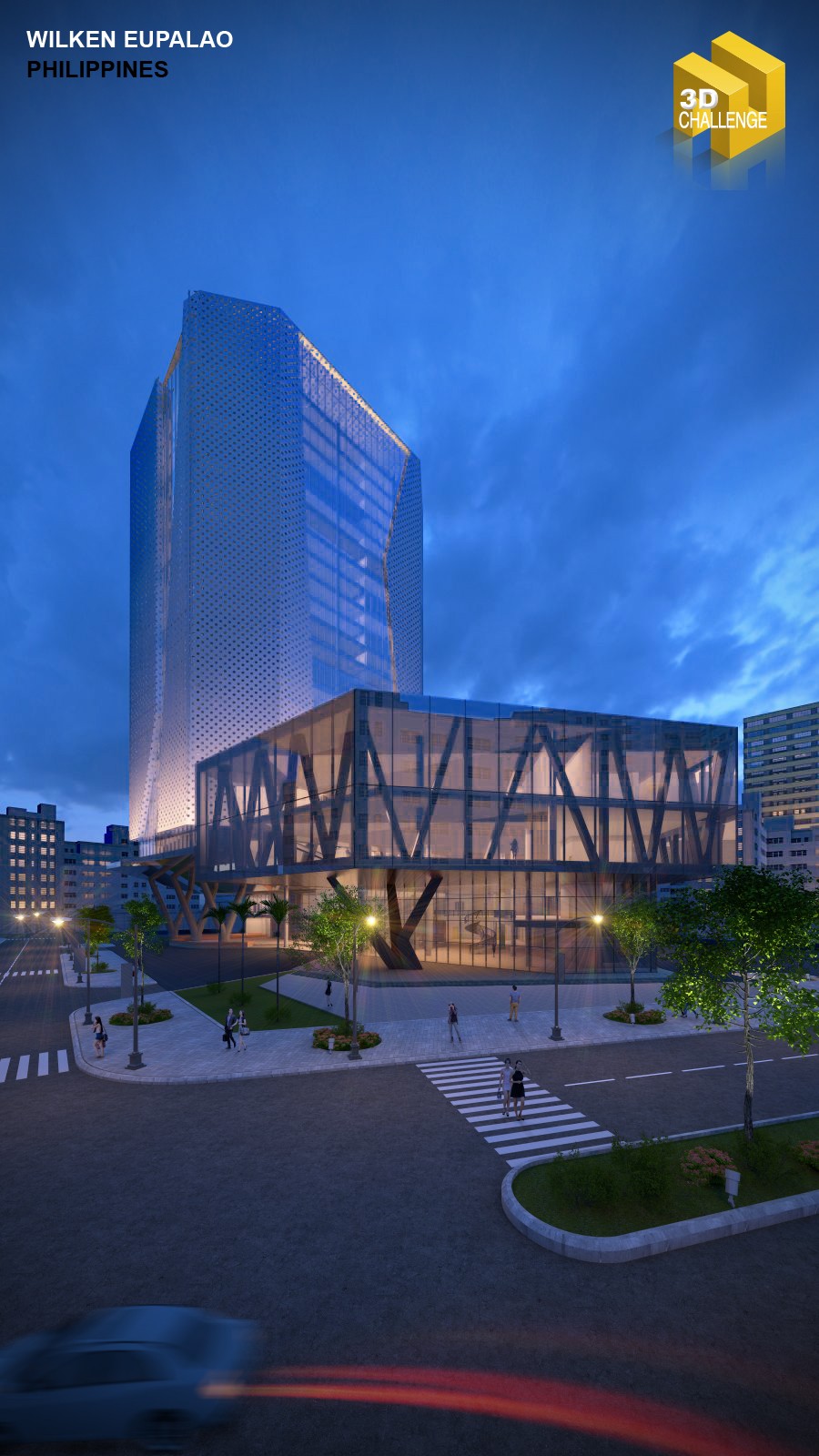 Sketchuptexture 3D Challenge - MODERN OFFICE BUILDING - Artwork 259 ...