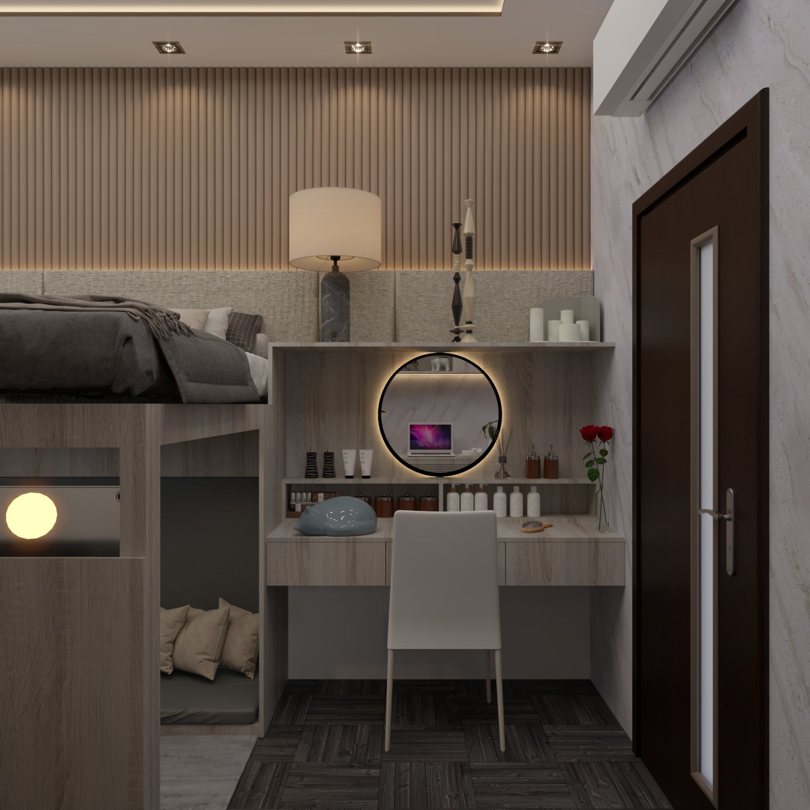Small Bedroom - by Rami xtina.rami - #1508 - Sketchuptexture Free 3D Model