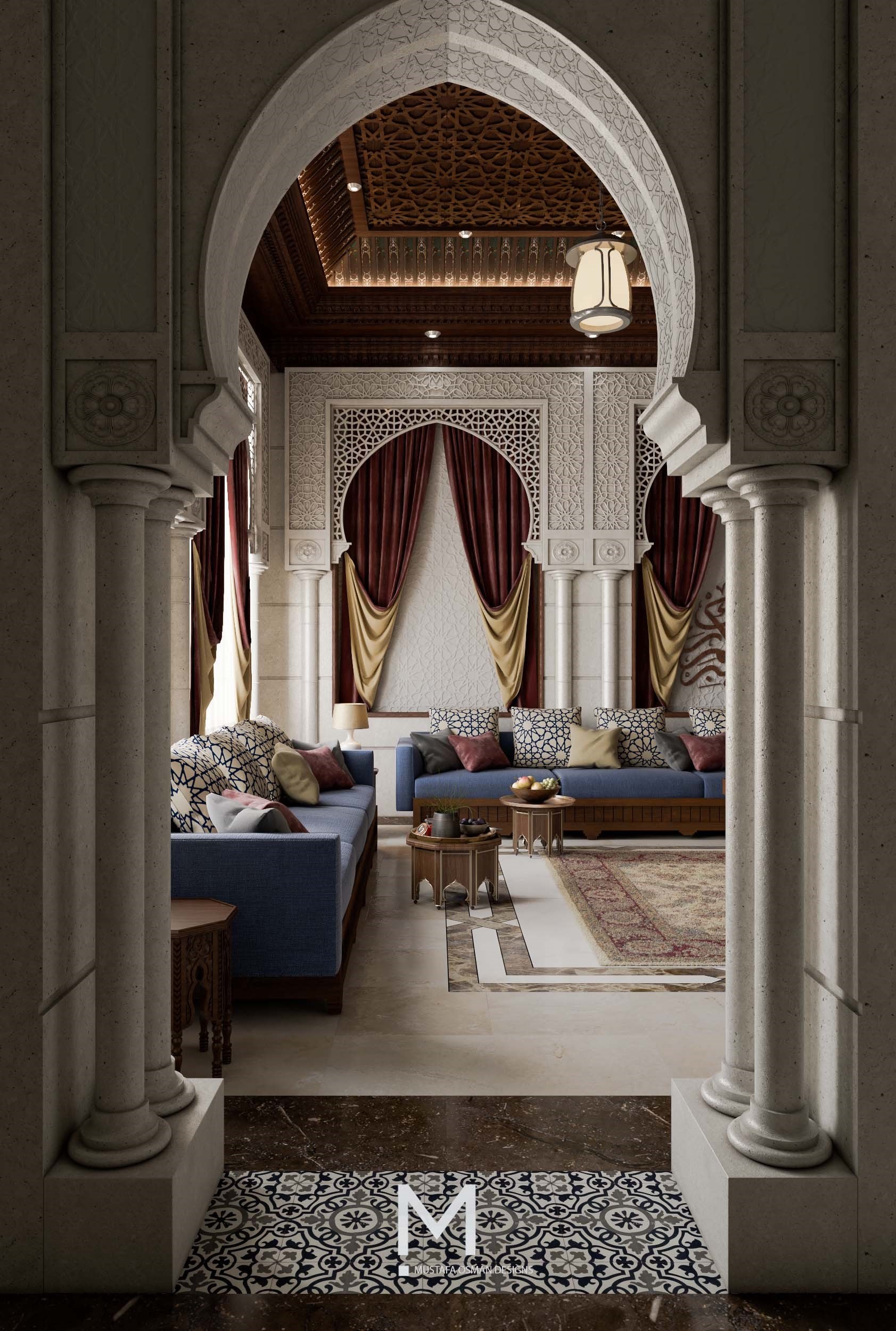 ORIENTAL MAJLIS - by Mustafa Osman - #1293 - Sketchuptexture Free 3D Model