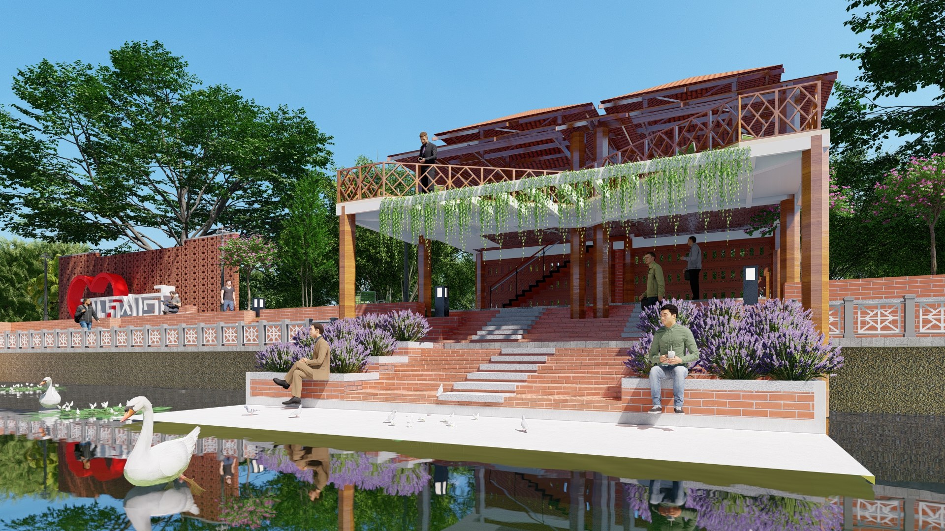 Lily Pond Design with Original site photos - by Gourav Dey - #1535 ...