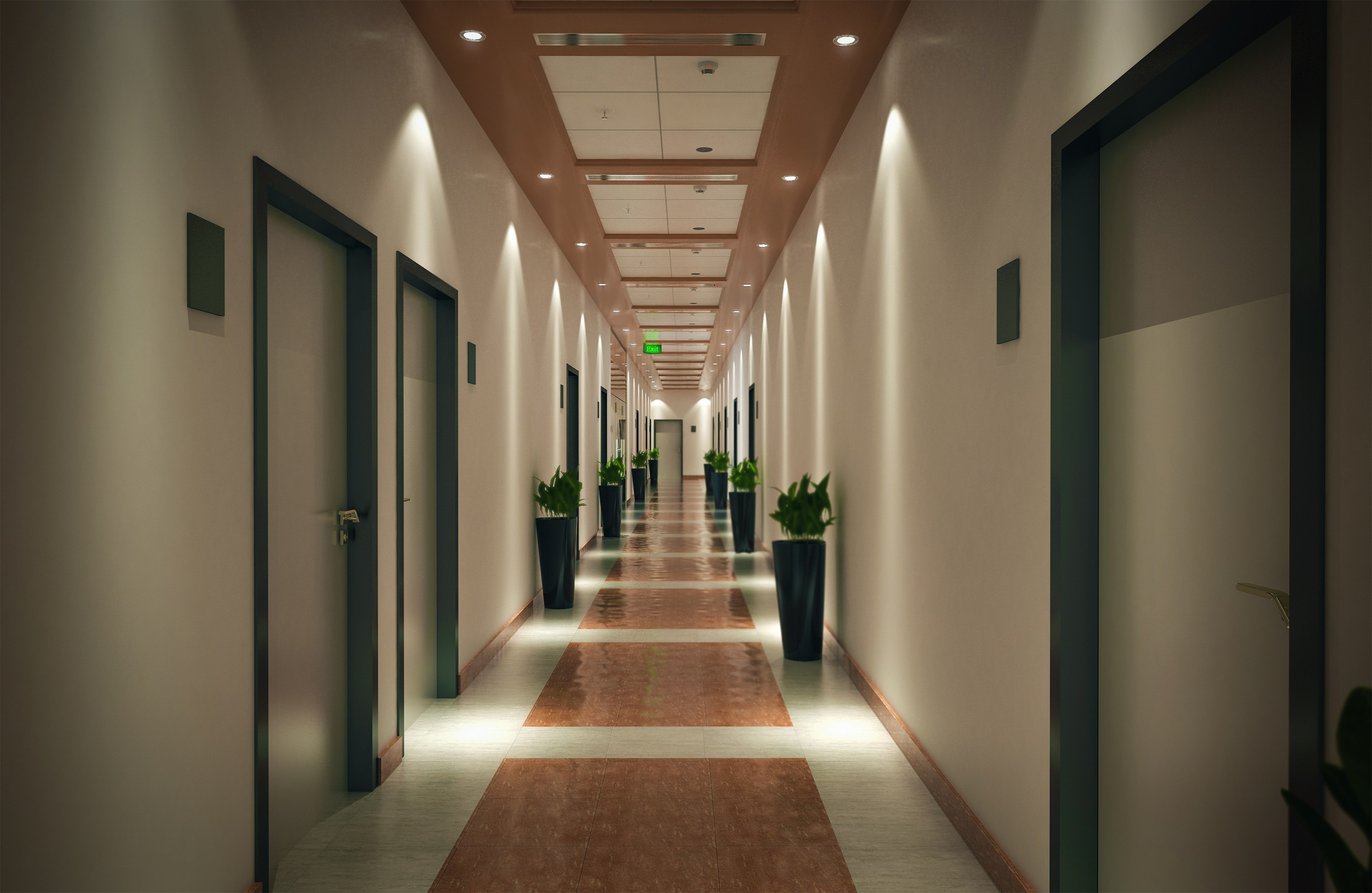 Corridor - by Mahmoud Amer - #709 - Sketchuptexture Free 3D Model