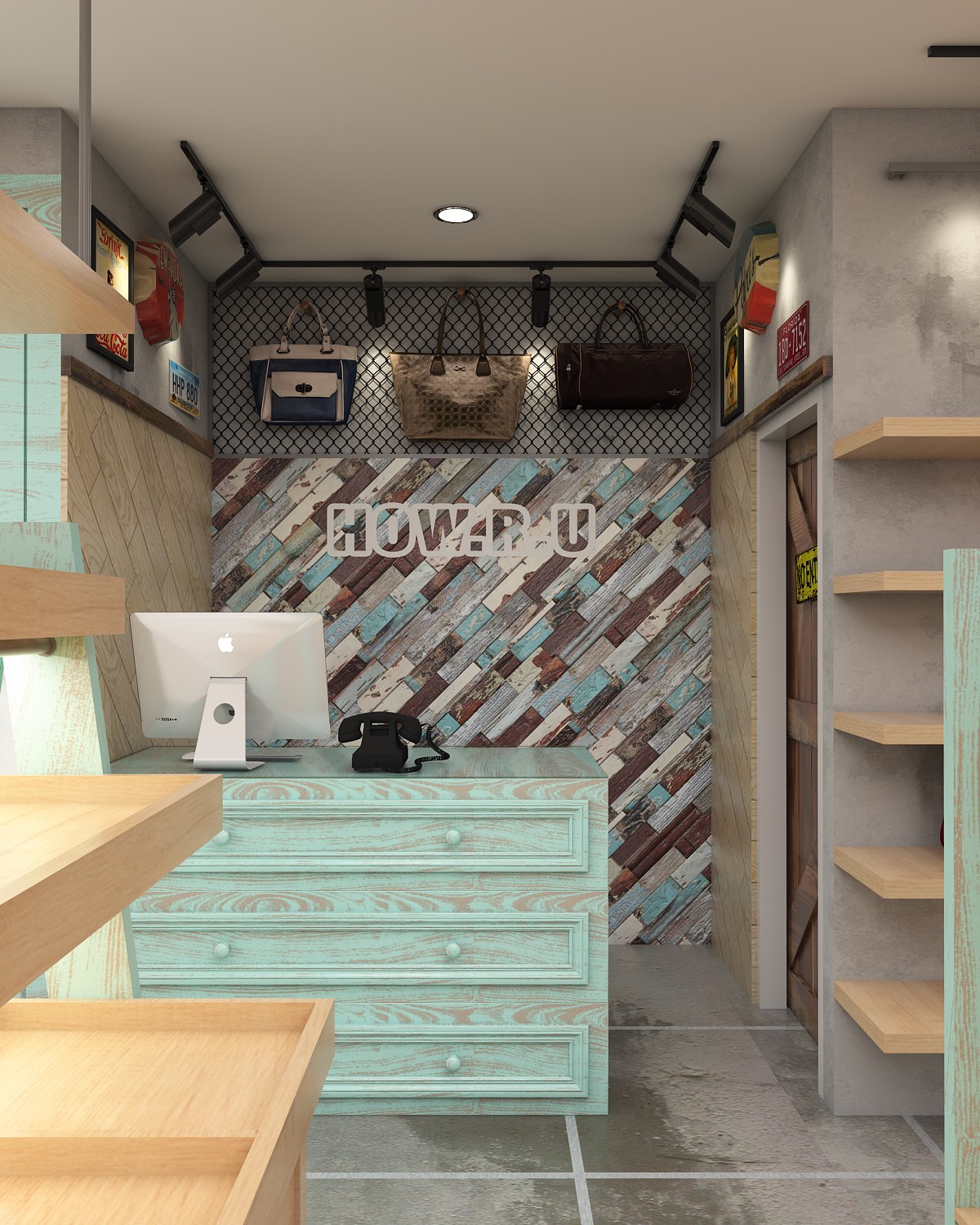 "HOW R U" HANDBAG SHOP - by musa huda - #905 - Sketchuptexture Free 3D ...