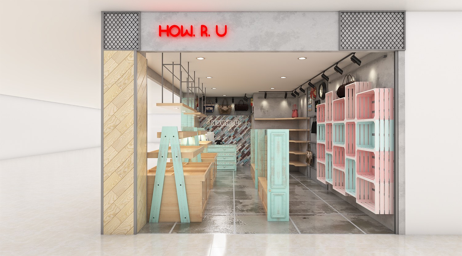 "HOW R U" HANDBAG SHOP - by musa huda - #907 - Sketchuptexture Free 3D ...