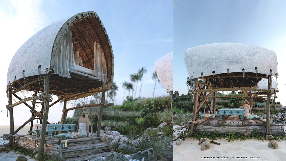 Beach Summer Hut & TUTORIALS - by Thilina Liyanage - #1371 ...