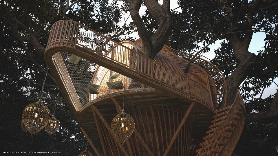 Treehouse - by Thilina Liyanage - #1401 - Sketchuptexture Free 3D Model