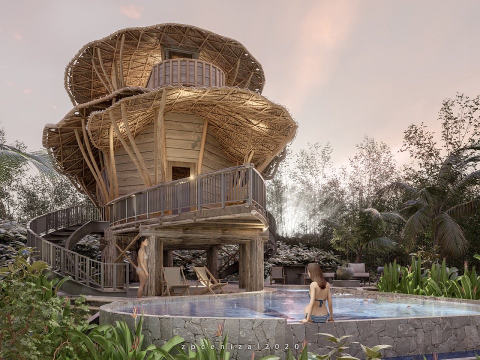 FREE 3D MODEL | Bali Villa by Thilina Liyanage | Render test by Zandro ...