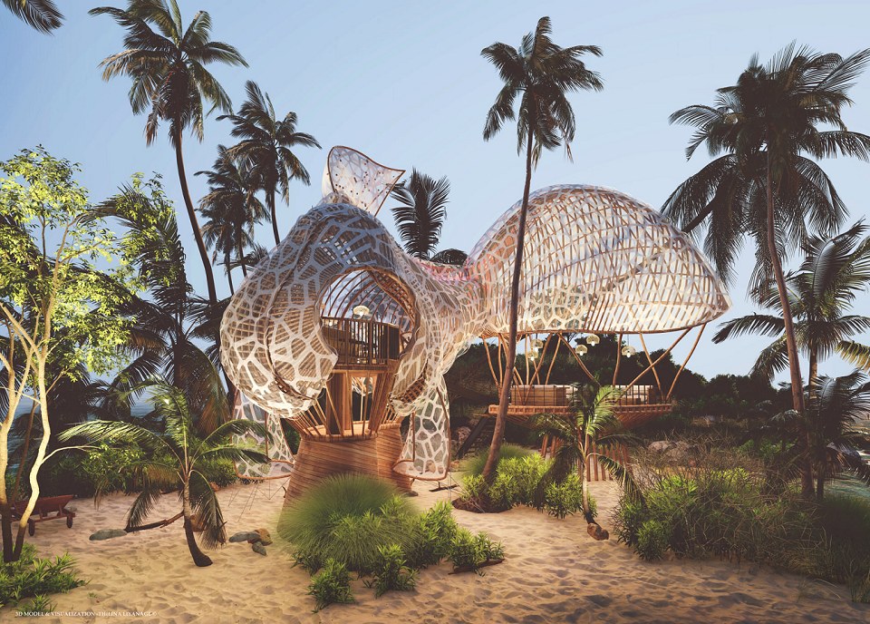 Beach bar - by Thilina Liyanage - #1432 - Sketchuptexture Free 3D Model