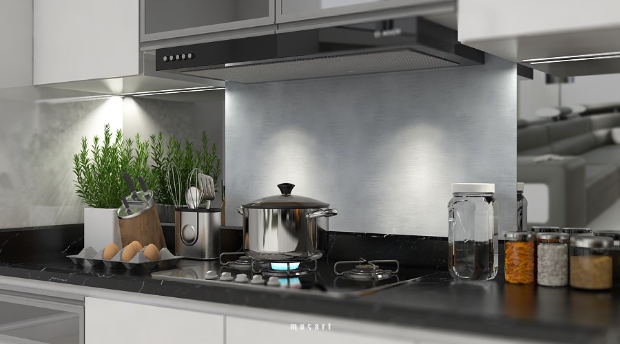 Modern Black & White Kitchen and VISOPT - by musa huda - #941 ...