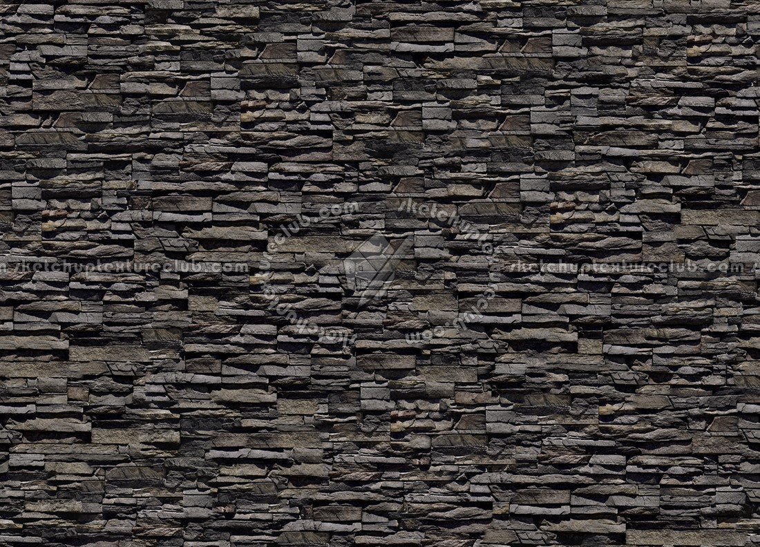 Stacked slabs walls stone texture seamless 08135