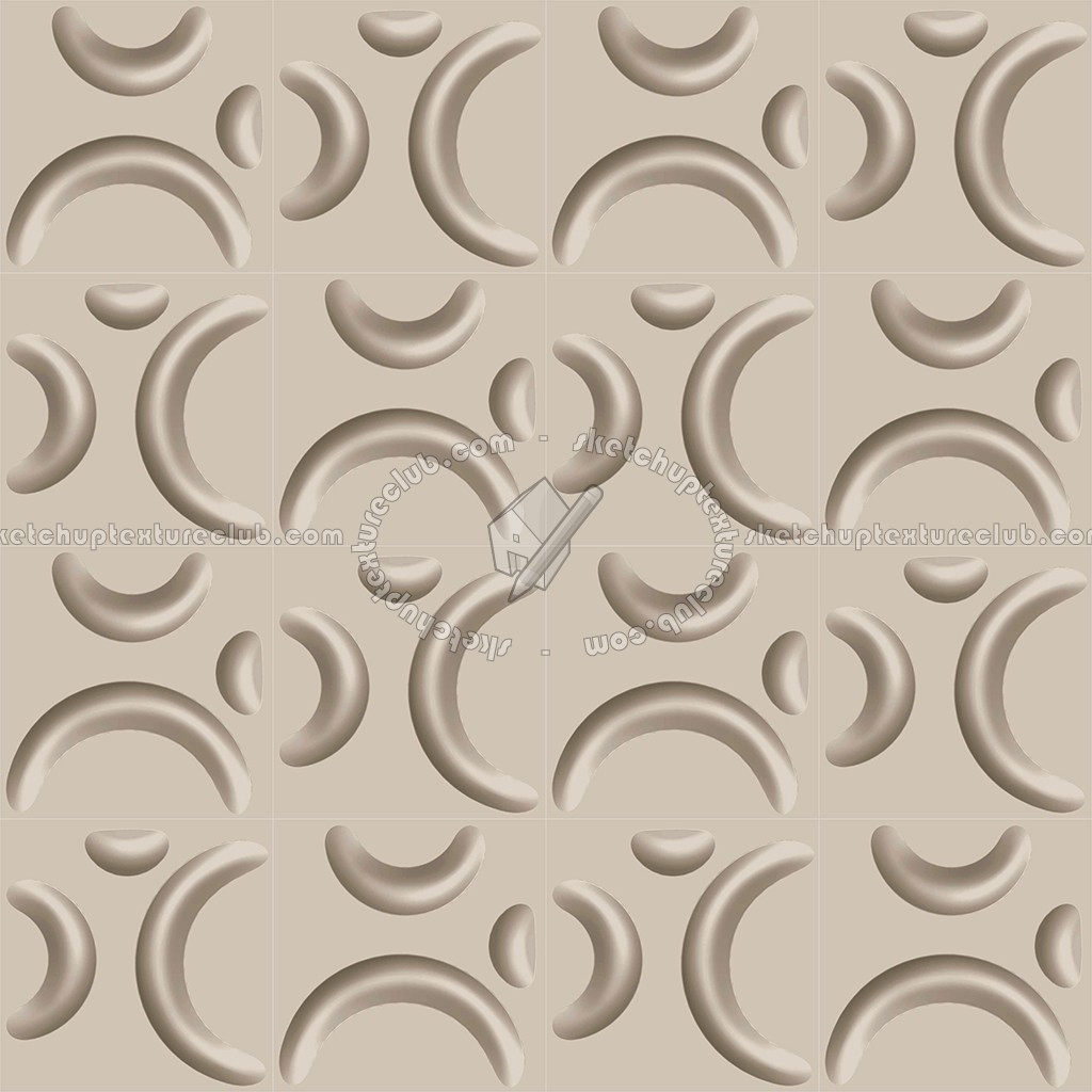 Interior 3D wall panel texture seamless 02719