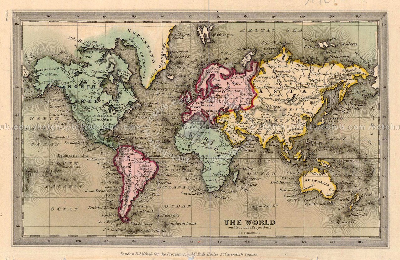 vintage world maps textures