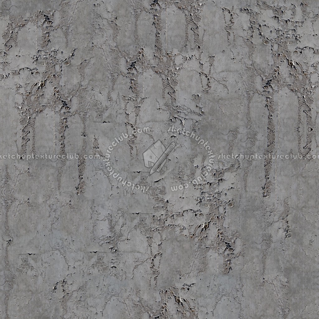 Concrete bare damaged texture seamless 01365