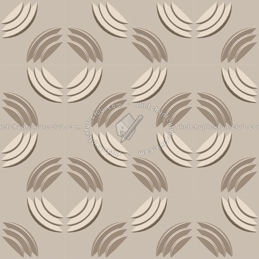 Interior 3D wall panel texture seamless 02726