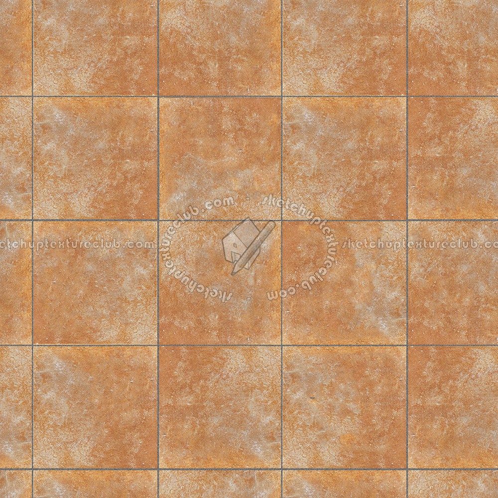 Terracotta neapolitan ocher tile texture seamless 16022