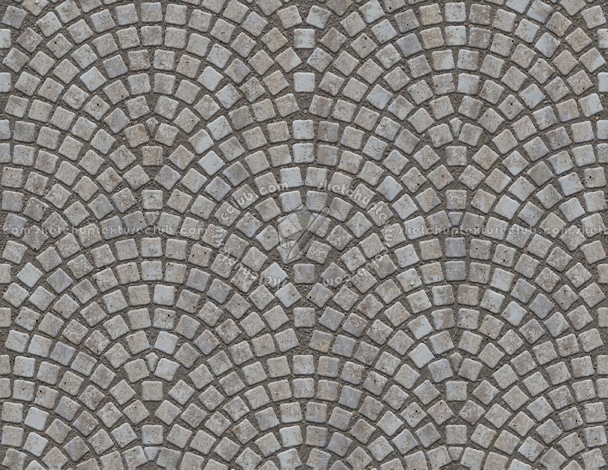 Street Paving Cobblestone Texture Seamless 07345