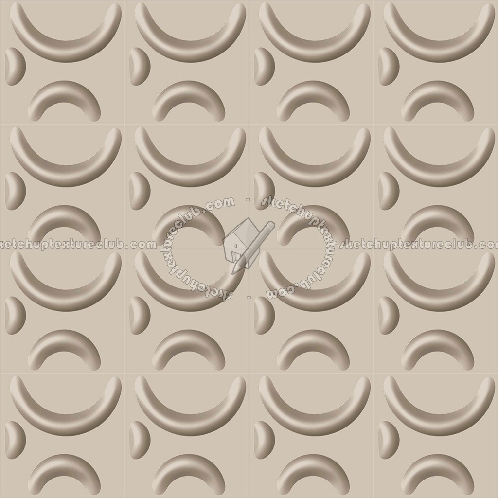 Interior 3D wall panel texture seamless 02731