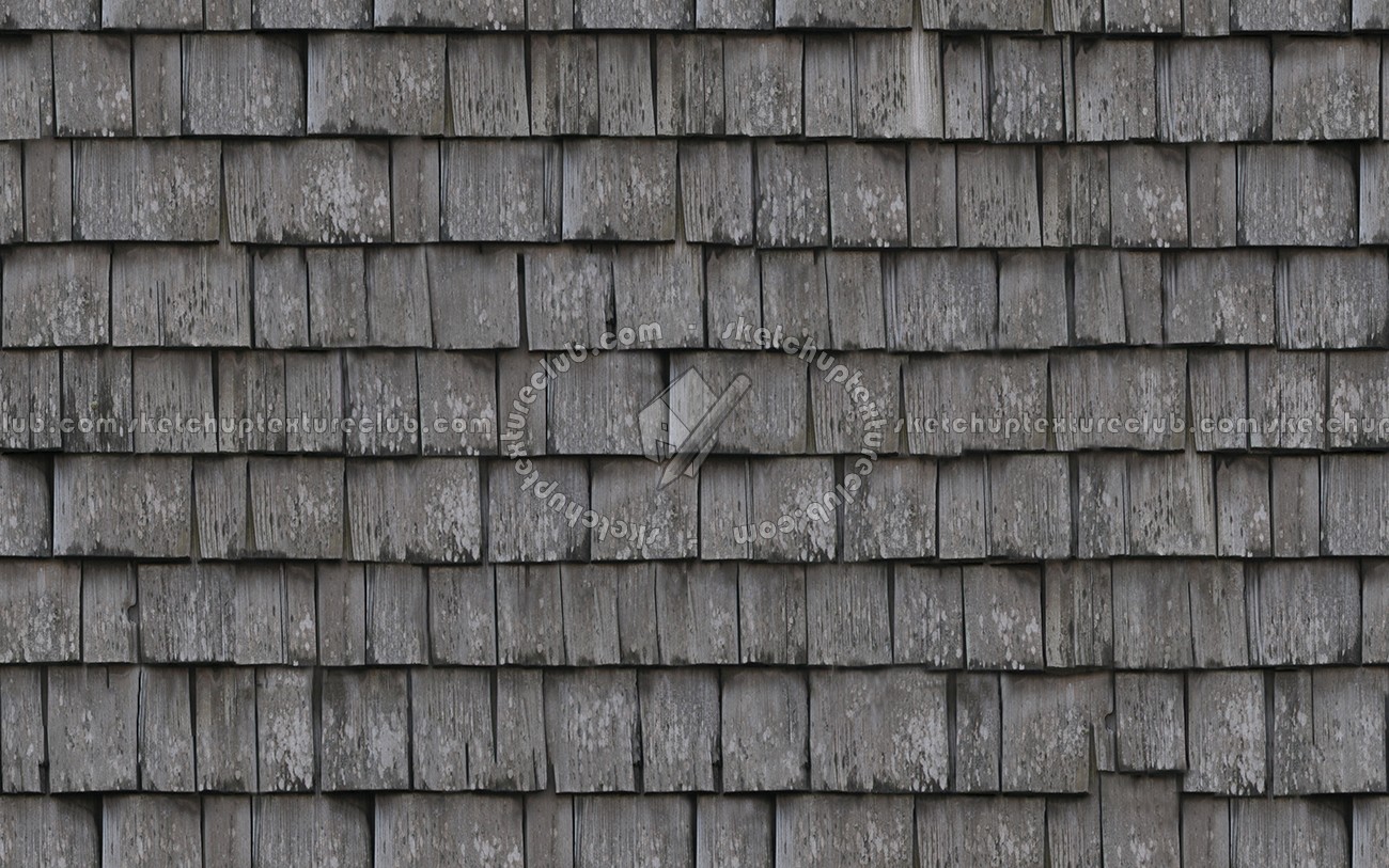 Wood shingle roof texture seamless 03793