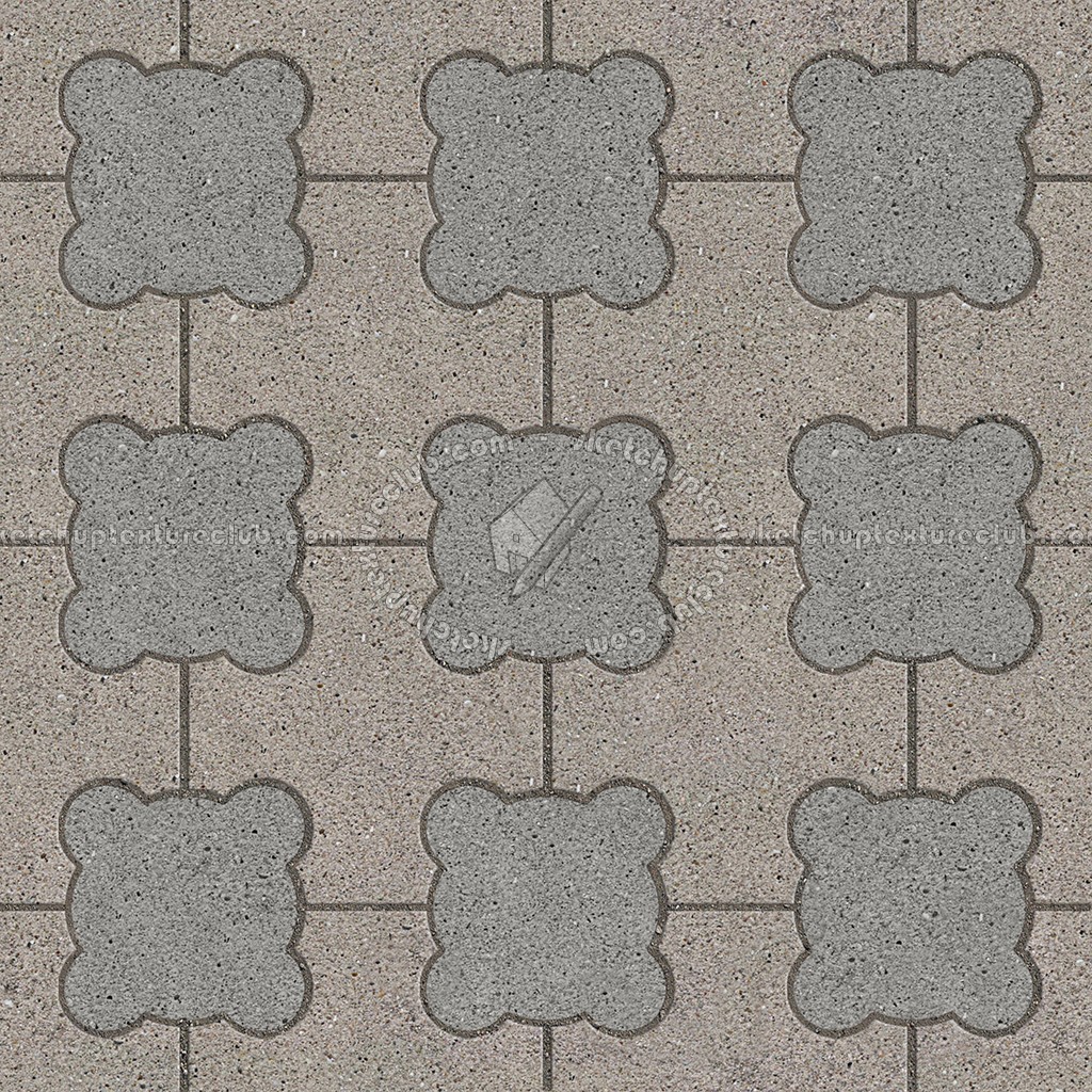 Paving concrete mixed size texture seamless 05579