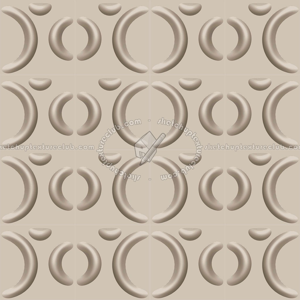 Interior 3D wall panel texture seamless 02738