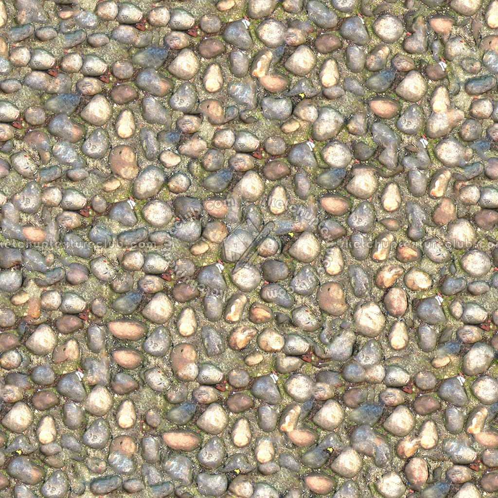 rounded cobblestone paving streets textures seamless