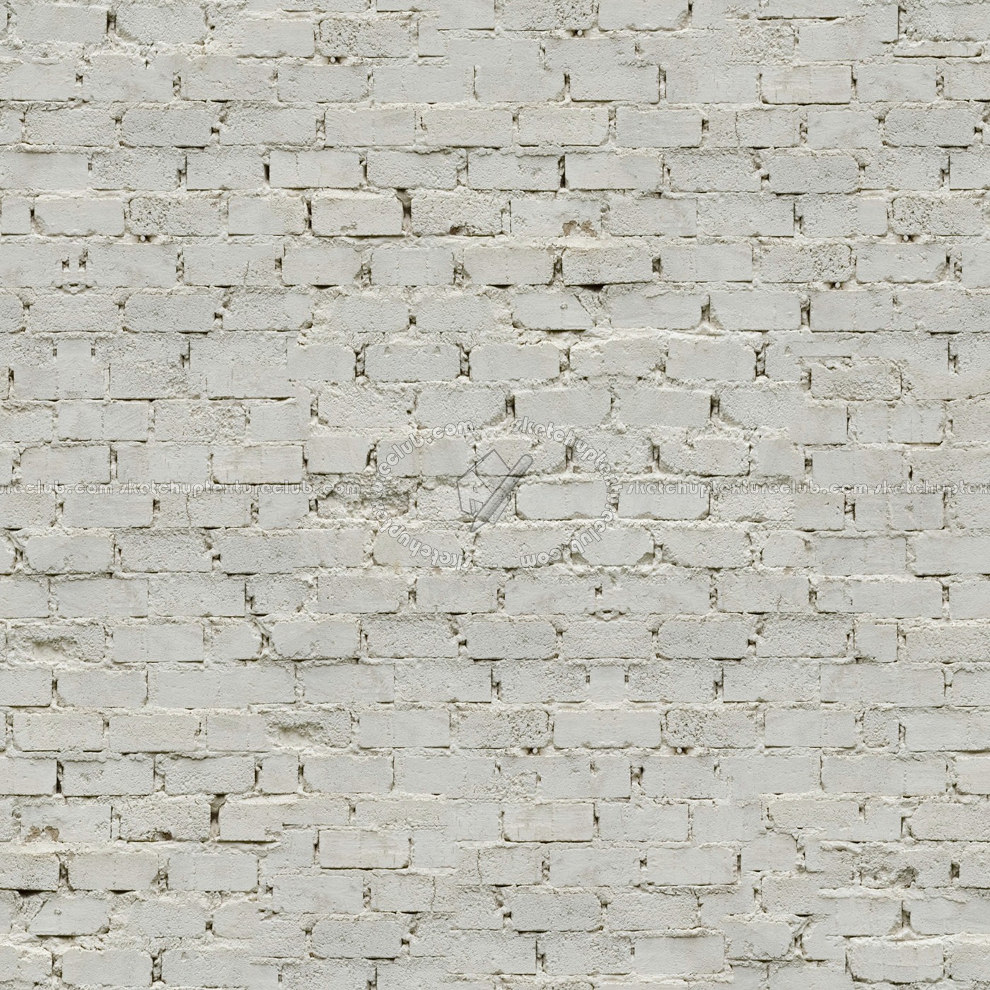 White bricks texture seamless 00517