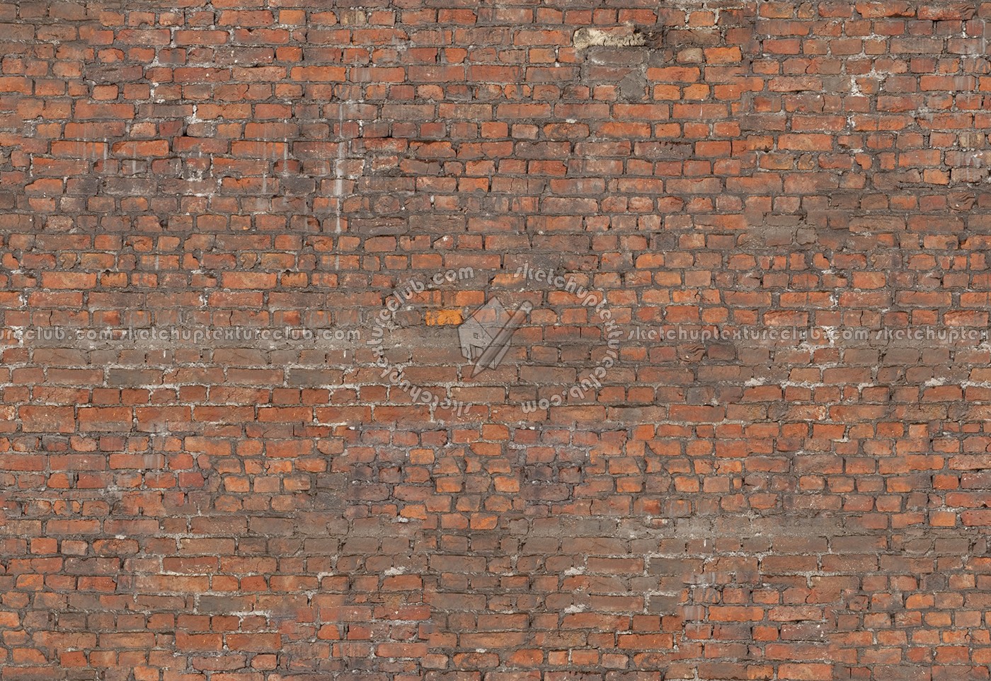 Damaged bricks texture seamless 00134