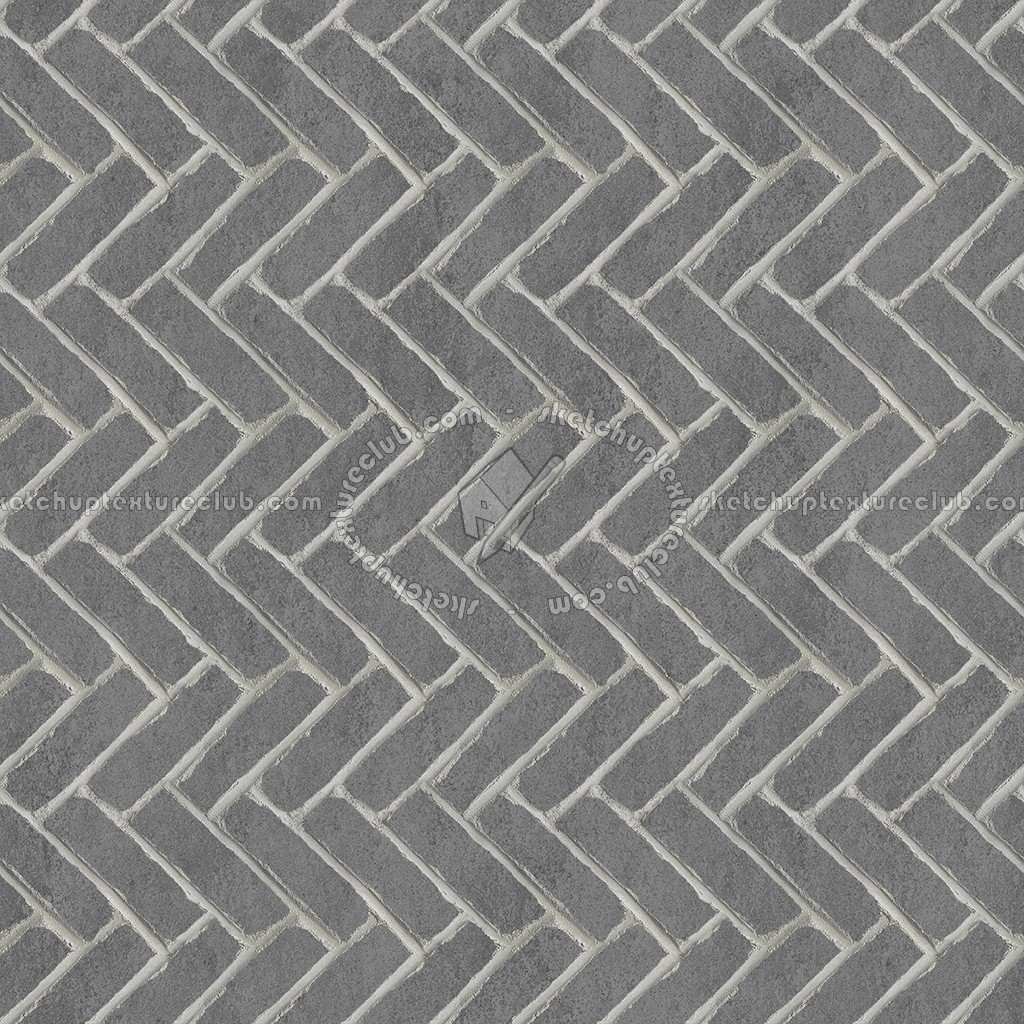 Concrete paving herringbone outdoor texture seamless 05823