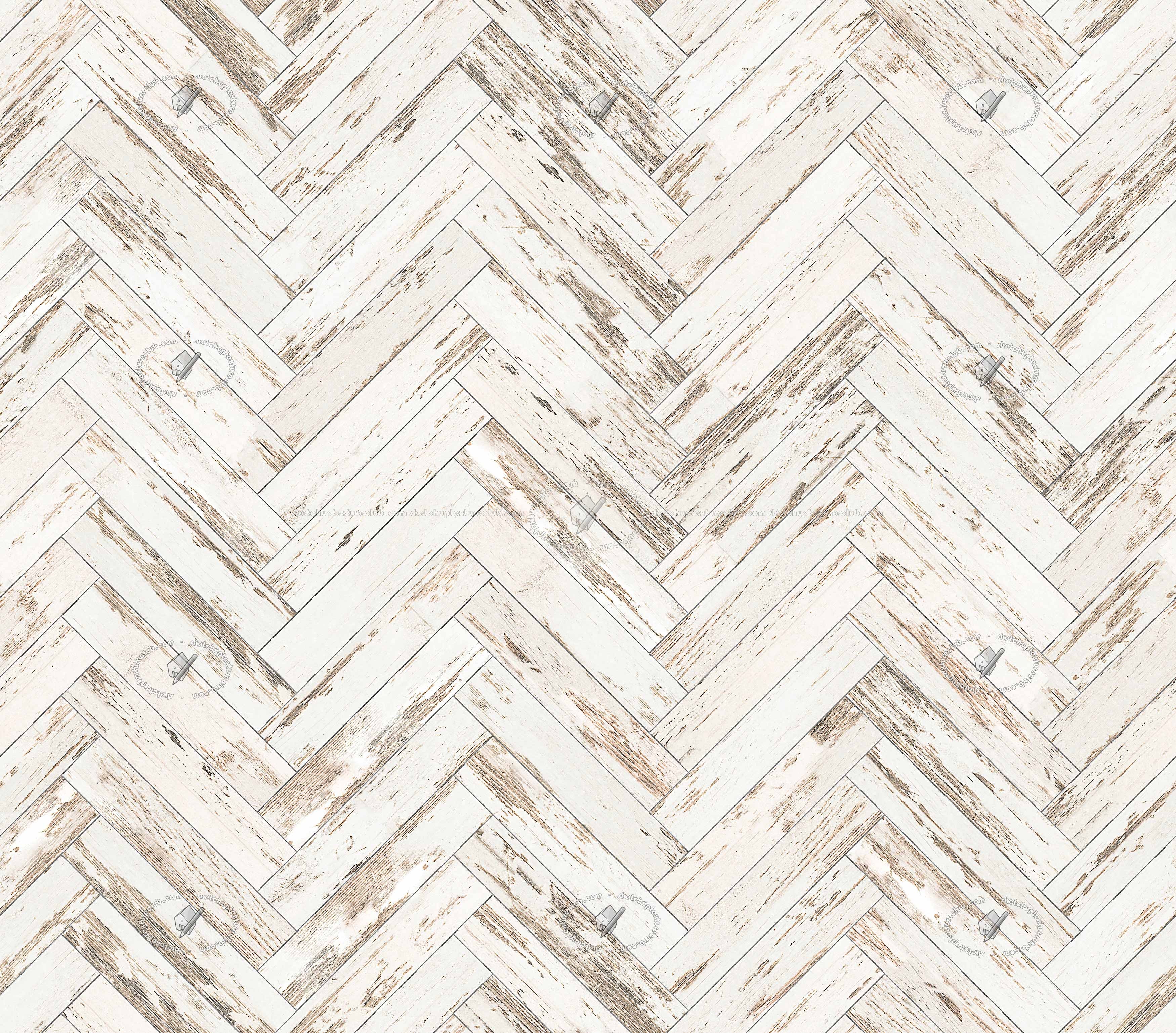 Worn white parquet texture seamless 21195