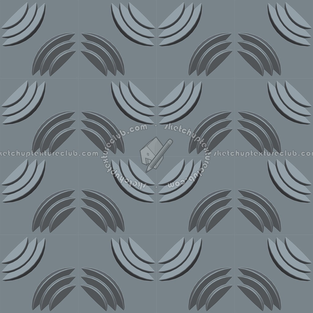 Interior 3D wall panel texture seamless 02754