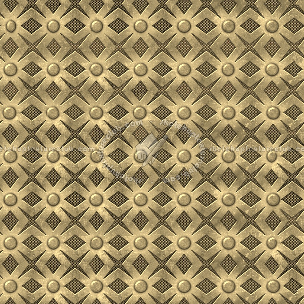 Brass Metal Panel Texture Seamless 10431