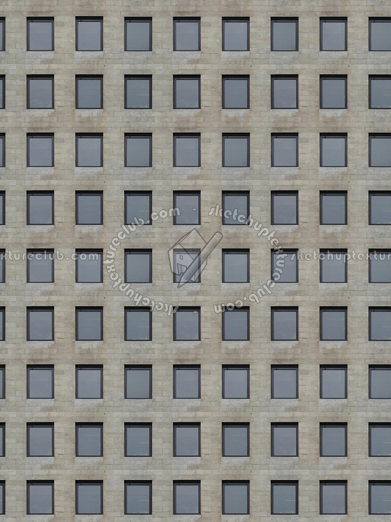 Texture residential building seamless 00800