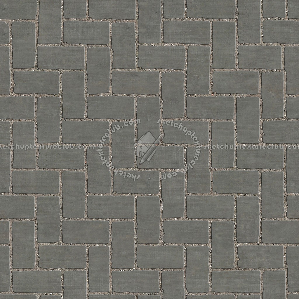 Concrete paving herringbone outdoor texture seamless 05846