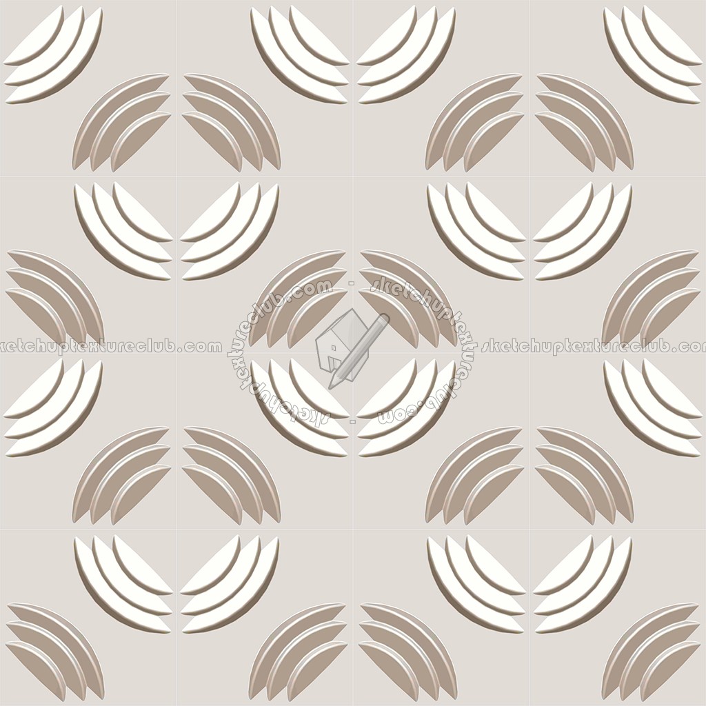 Interior 3D wall panel texture seamless 02774