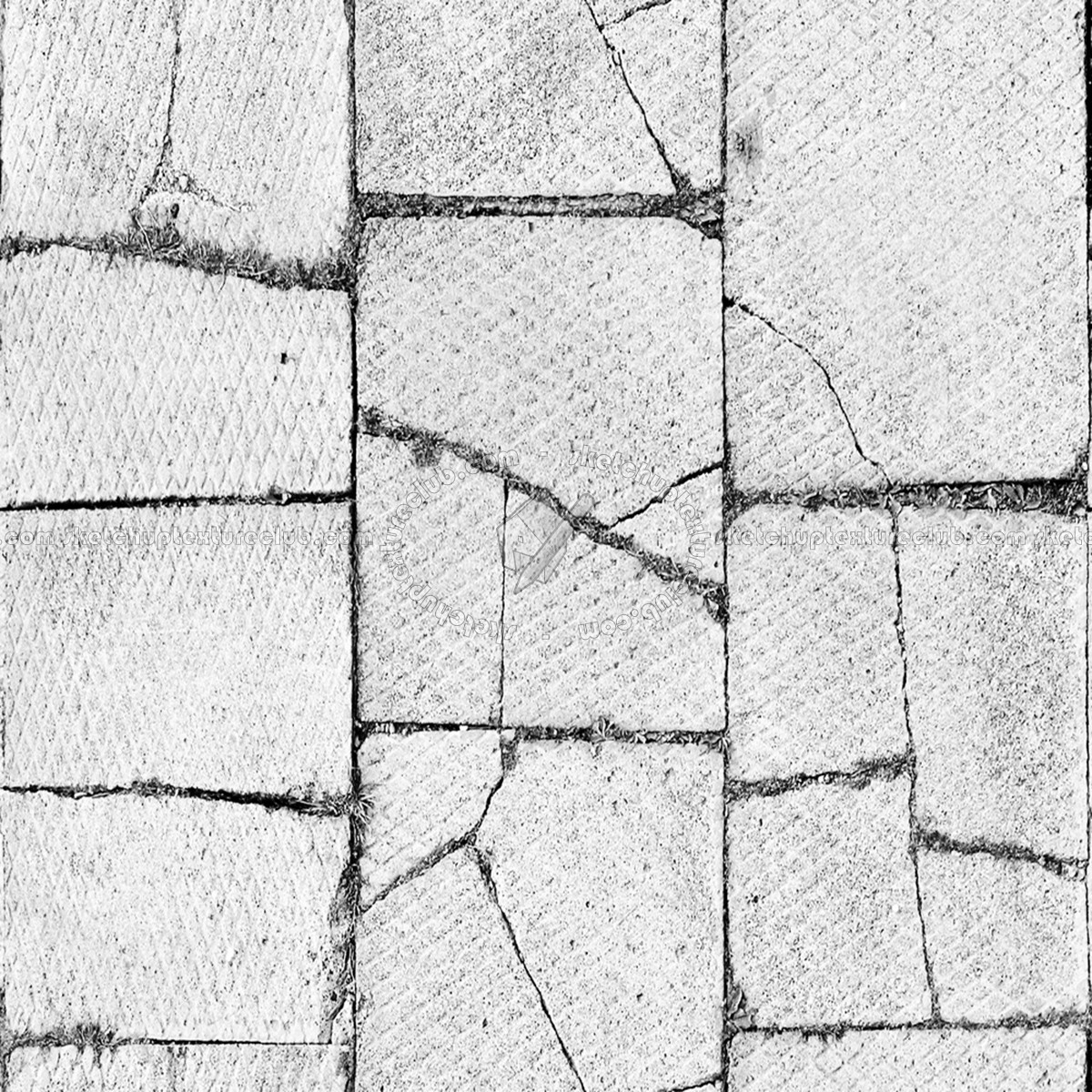 Concrete paving outdoor damaged texture seamless 05538