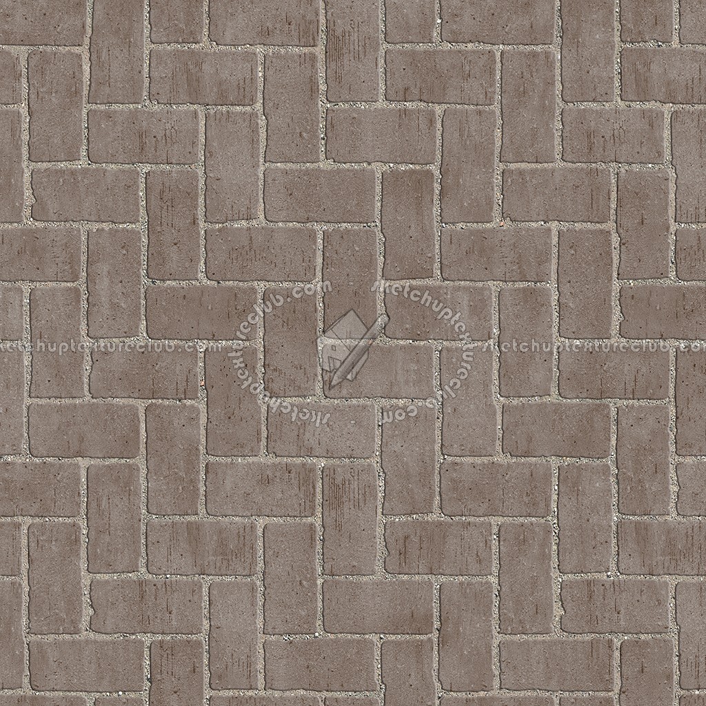 Concrete paving herringbone outdoor texture seamless 05849