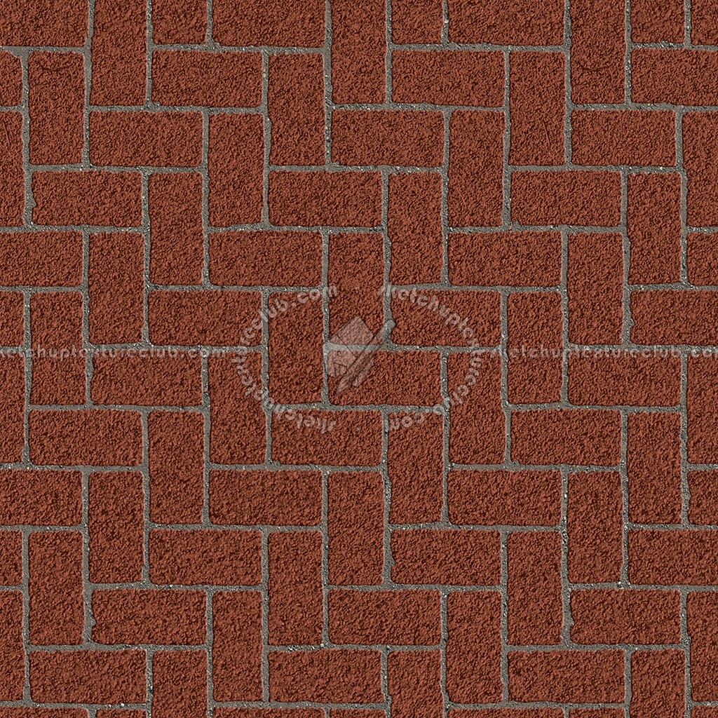 Concrete paving herringbone outdoor texture seamless 05852