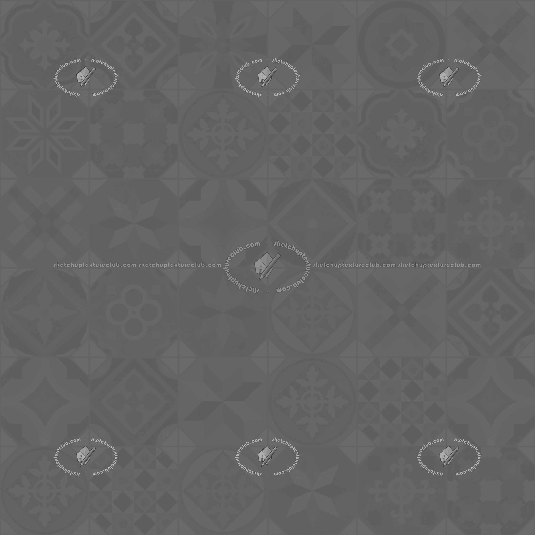 Ceramic patchwork tile texture seamless 21255