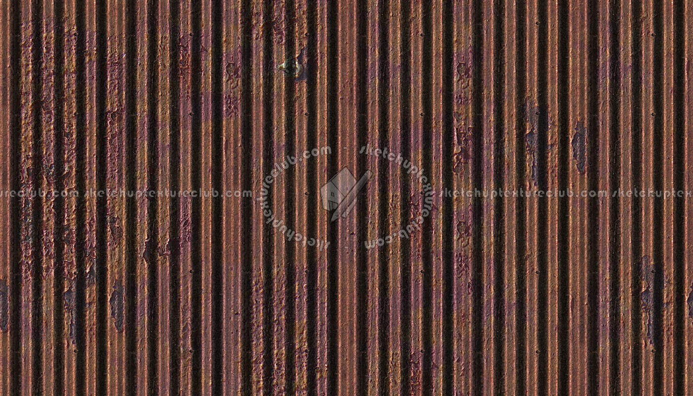 Steel corrugated rusty metal texture seamless 09982