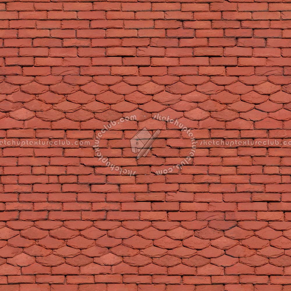 Red slate roofing texture seamless 03963
