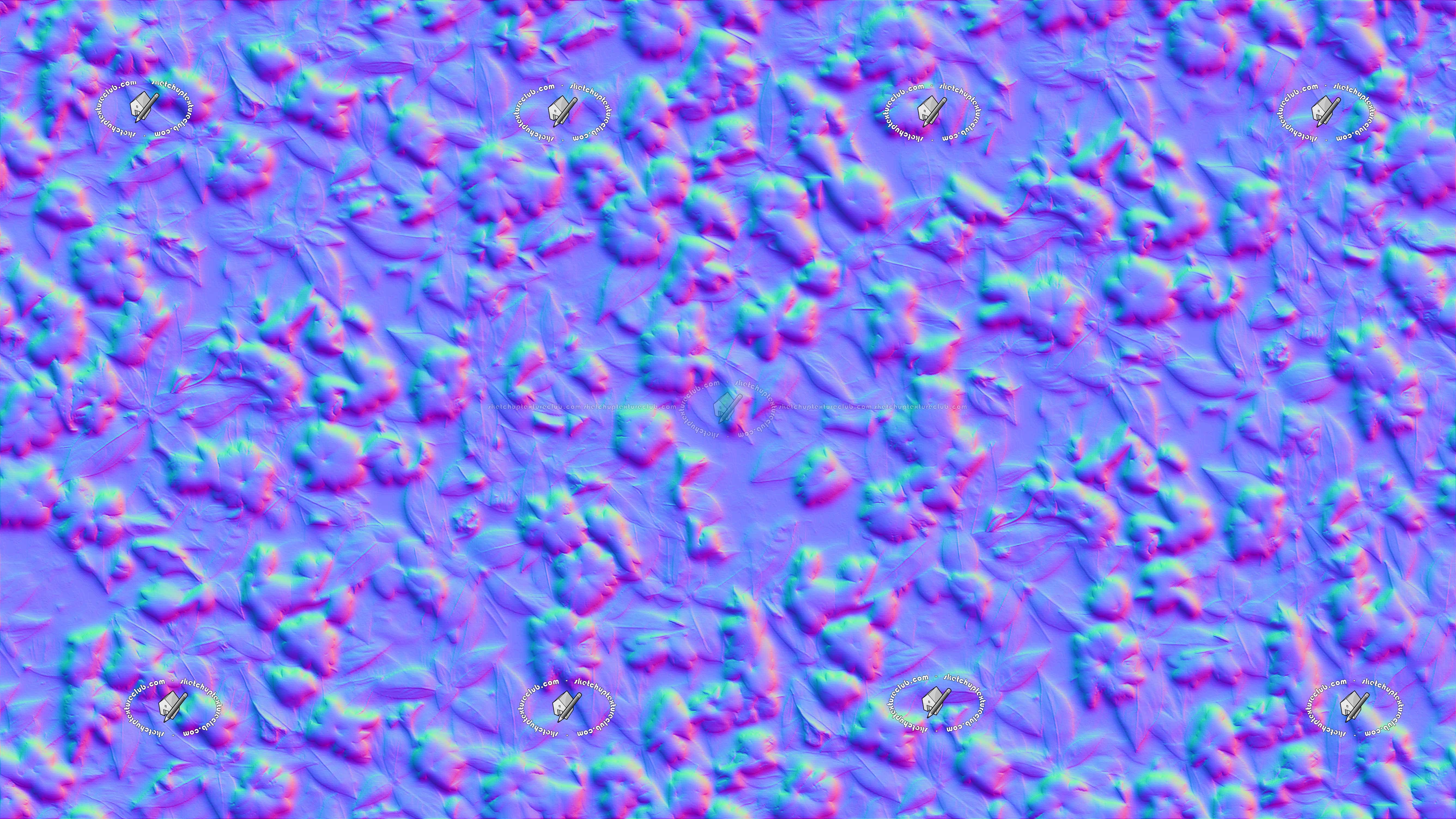 Flowered hedge texture seamless 20780