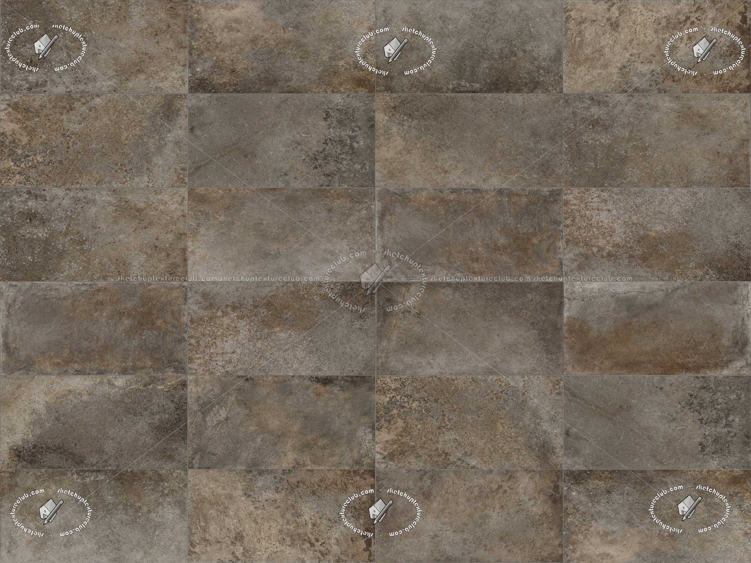 Stoneware tiles aged dirt cement effect texture seamless 20858
