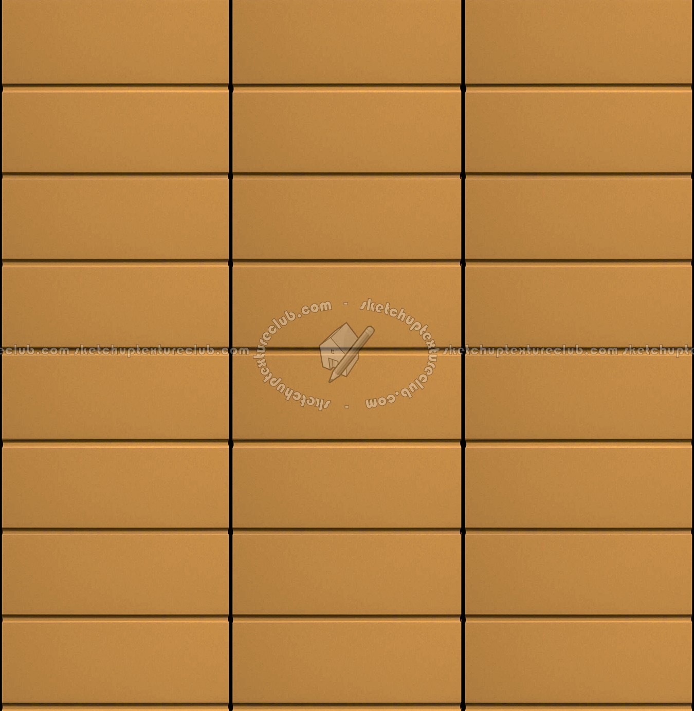 Yellow metal facade cladding texture seamless 10196