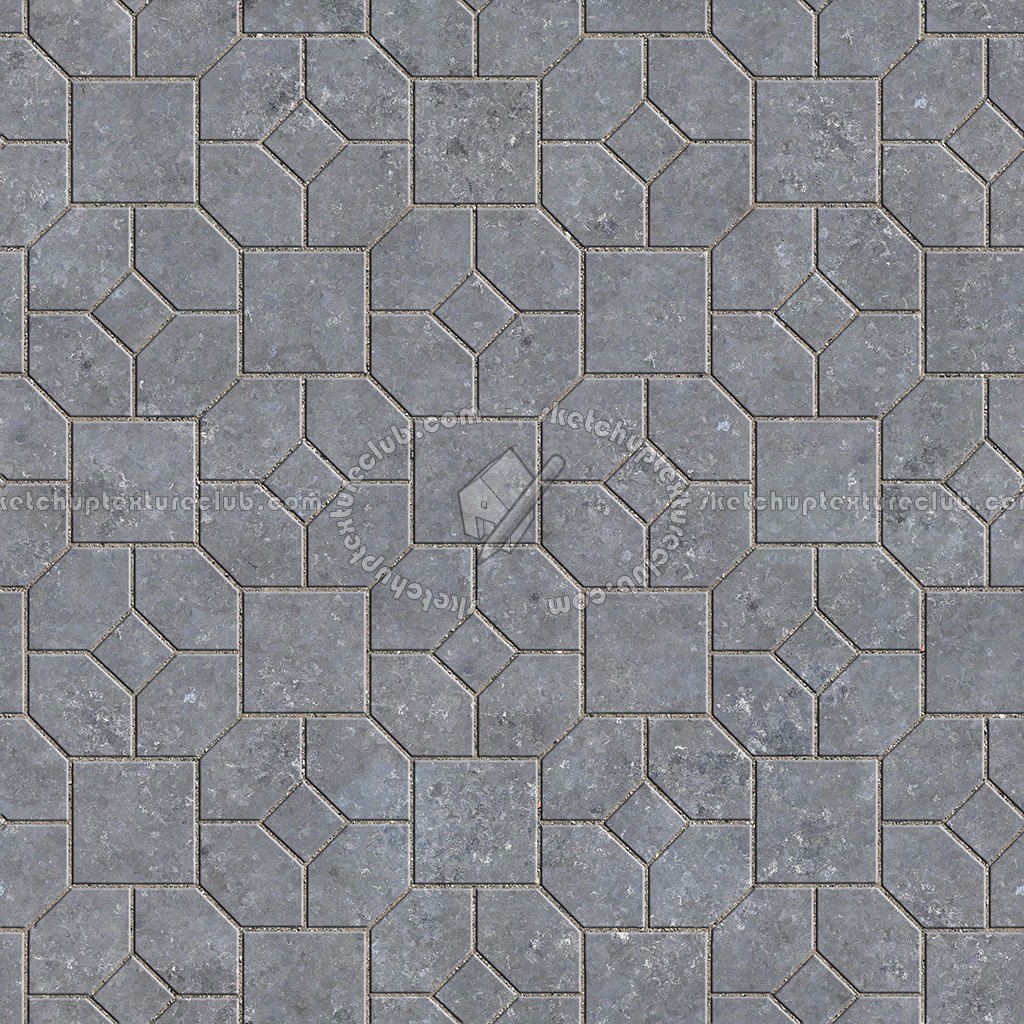 Pavers stone mixed size texture seamless 06193