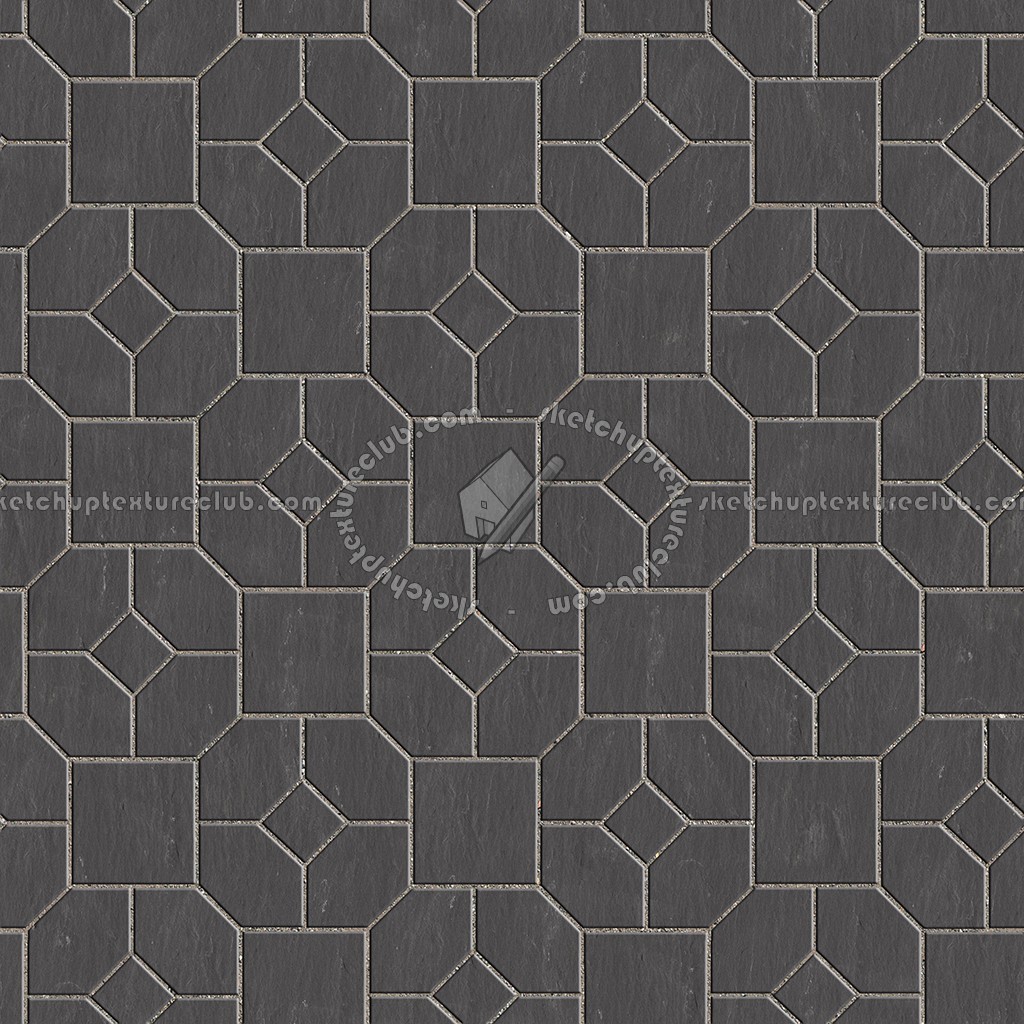 Pavers stone mixed size texture seamless 06197