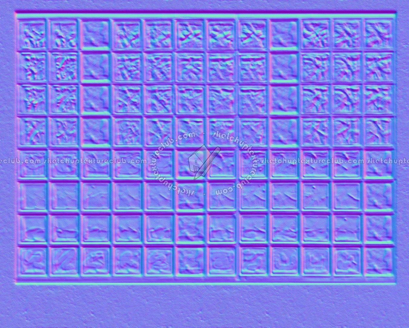 Concrete wall with blocks glass texture seamless 19020