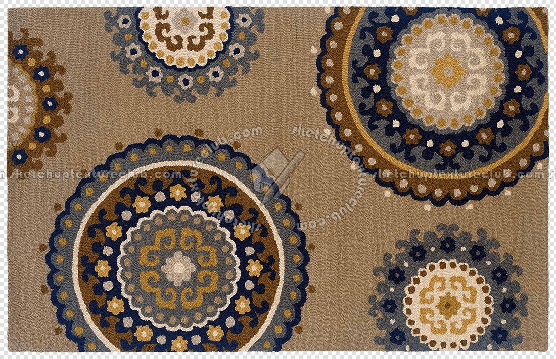Patterned rugs textures