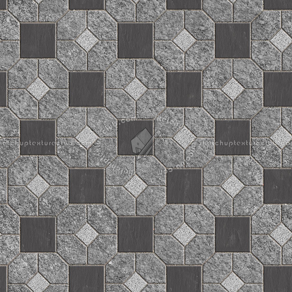 Pavers stone mixed size texture seamless 06206